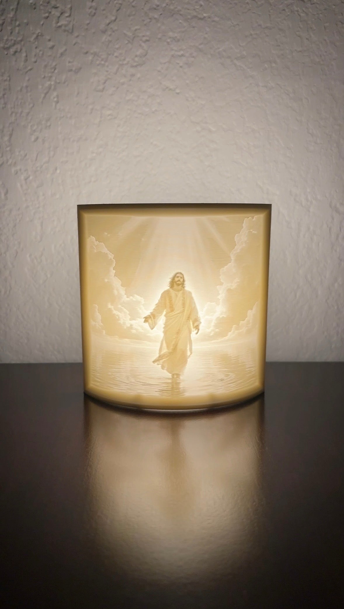 Religious Imagery Lighted Portrait - Large – Walking Towards The Light